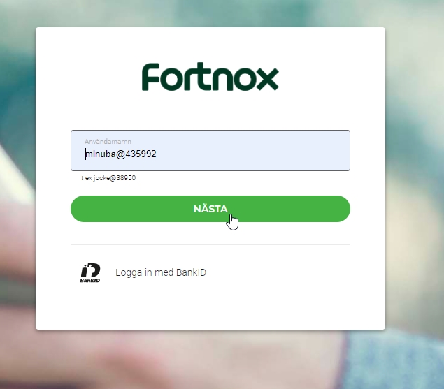 Integration till Fortnox - Minuba